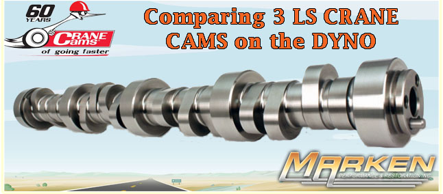 Crane Cams Compares 3 LS3 Cams (2019371, 2019381, 2019391) on Dyno